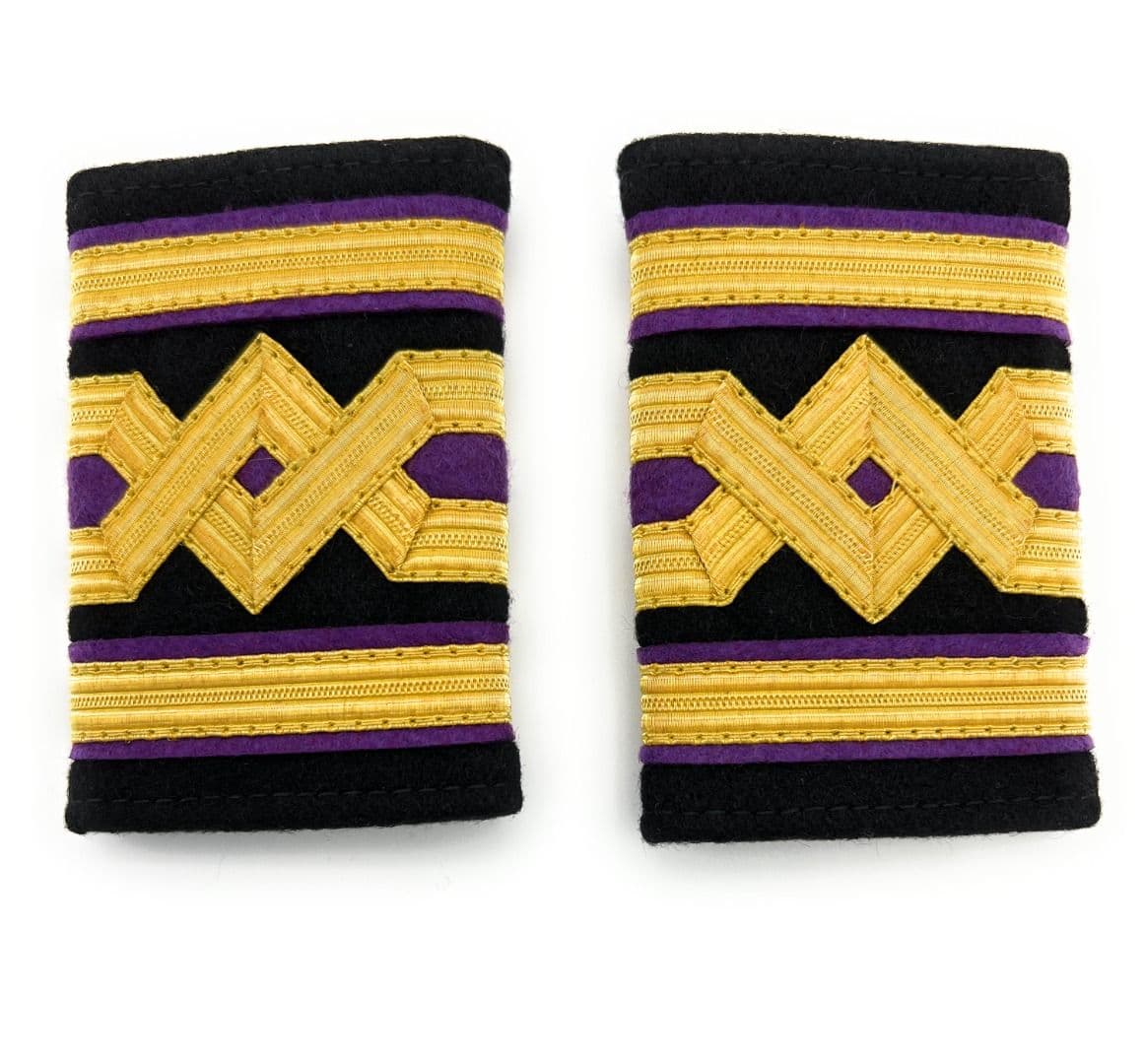 Epaulette Merchant Navy Chief Engineer Crossed Diamond 4 Bars Slip On R1231