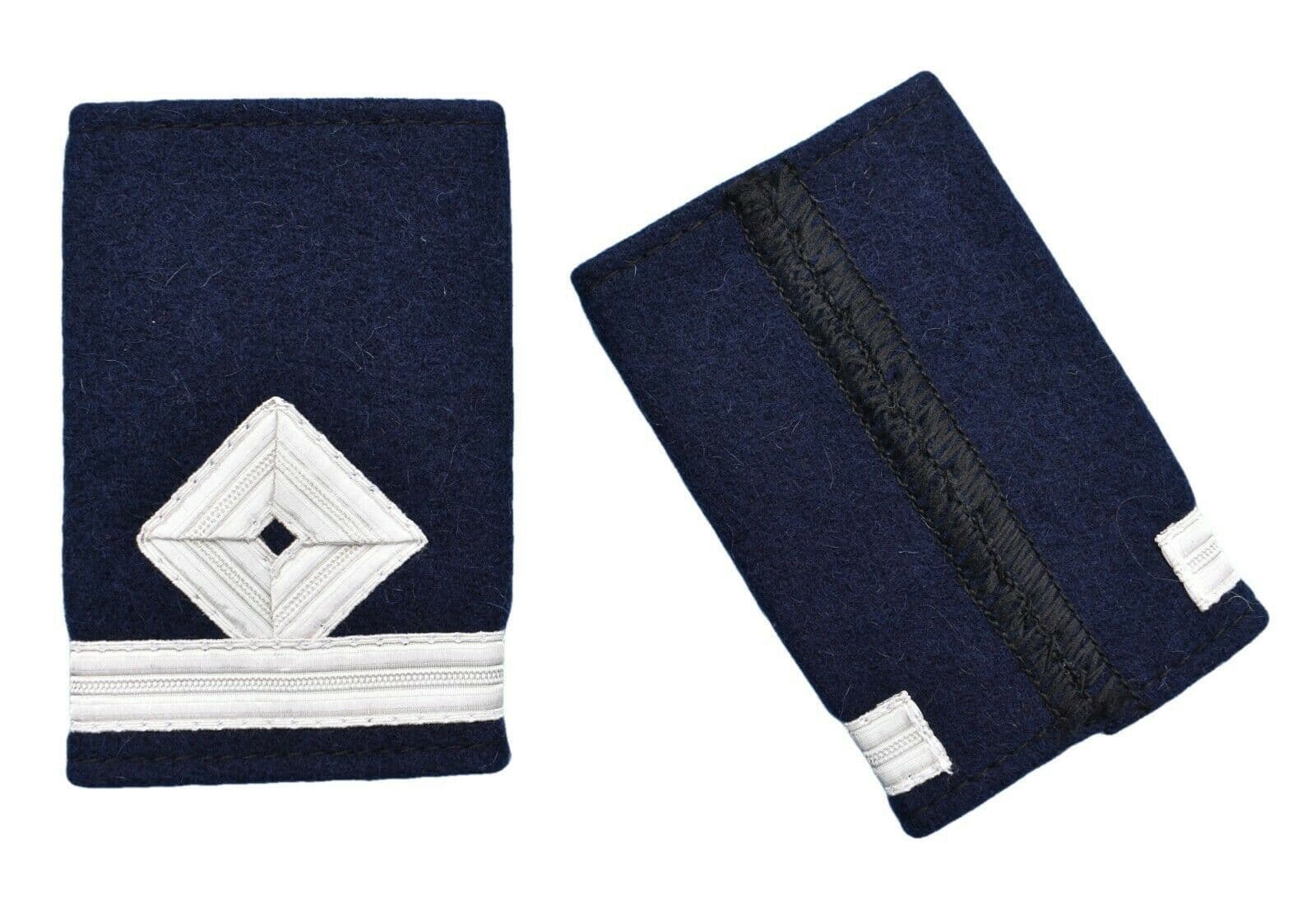 Epaulette Merchant Navy Third Officer - Third Mate Slip On Silver On Blue