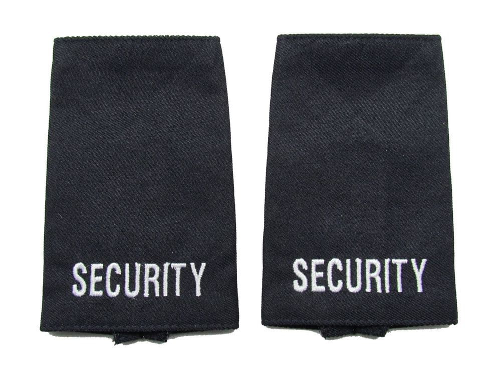 Epaulette Security Epaulette Slider Sold Pair Black Epaulettes R423