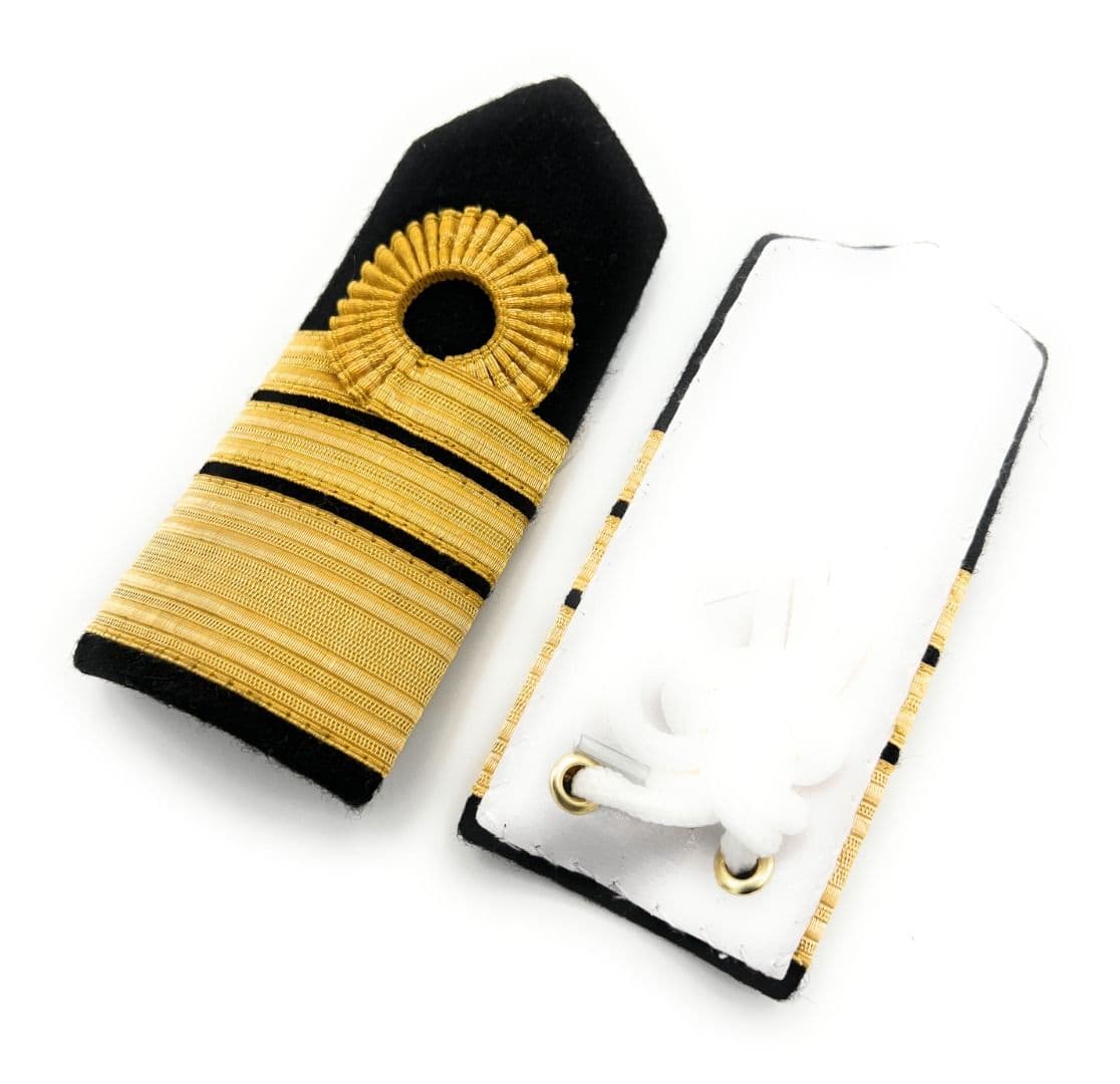 Epaulette Shoulder cord Rank Sliders Vice Admiral Hard Laces Ladies R2697