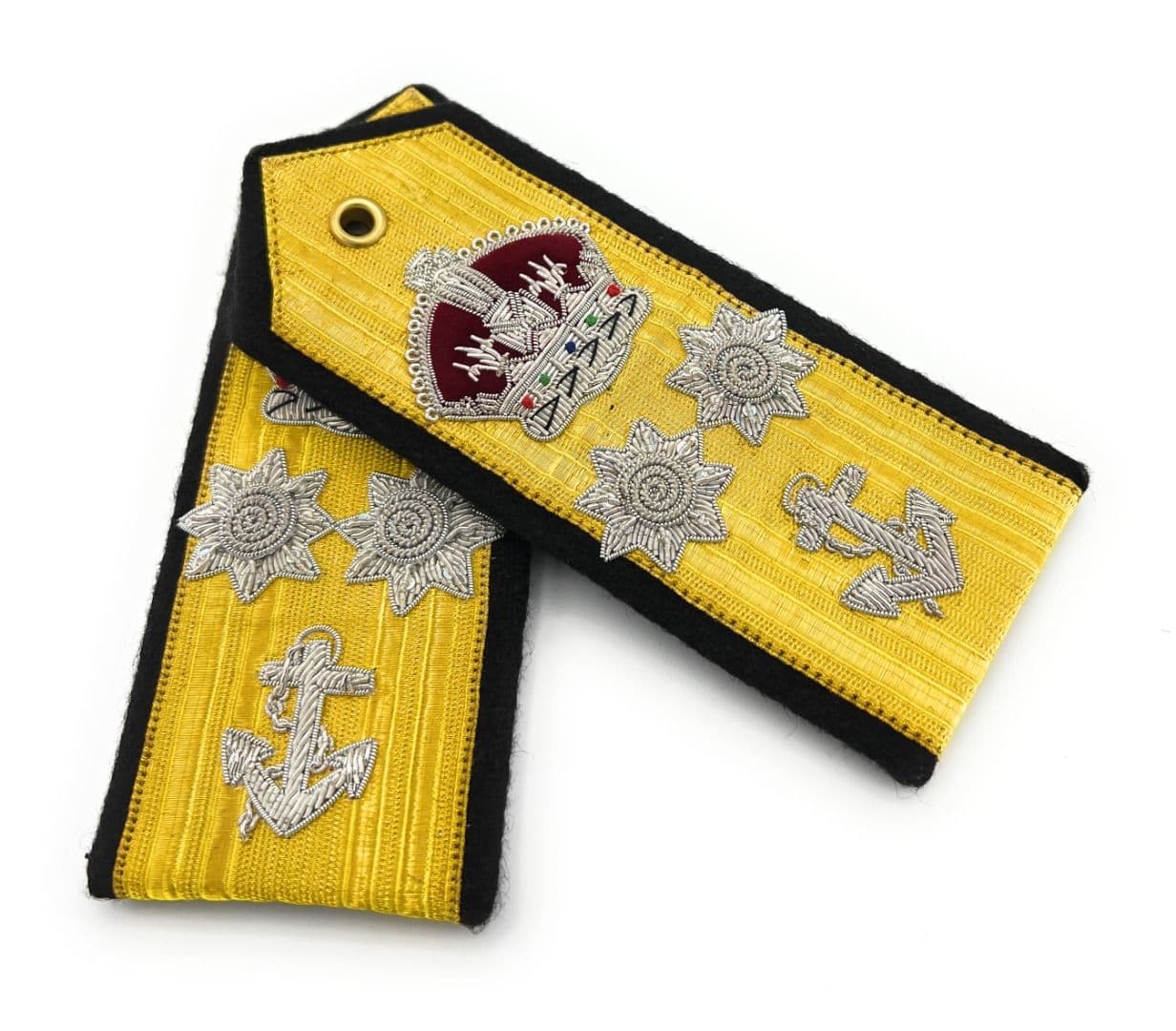 Epaulettes Shoulder Boards Press Stud Strap Back Commodore 1st class R1427