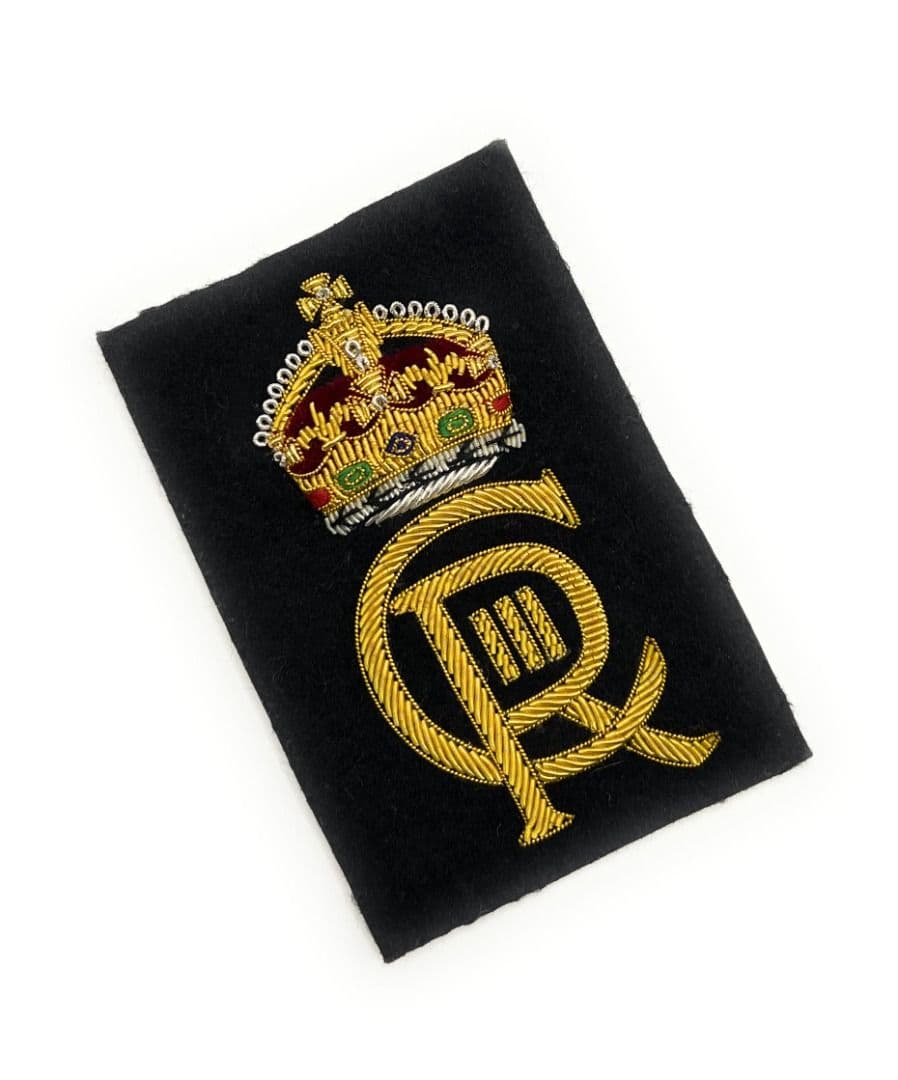 King Charles III’s royal cypher Blazer Badge R2578