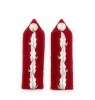 Lord-Lieutenant No. 1 Dress - Red-Silver Gorgets Plain Button