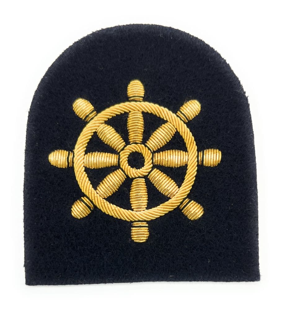 Merchant Navy Quarter Master Arm Badge Ships Wheel R659