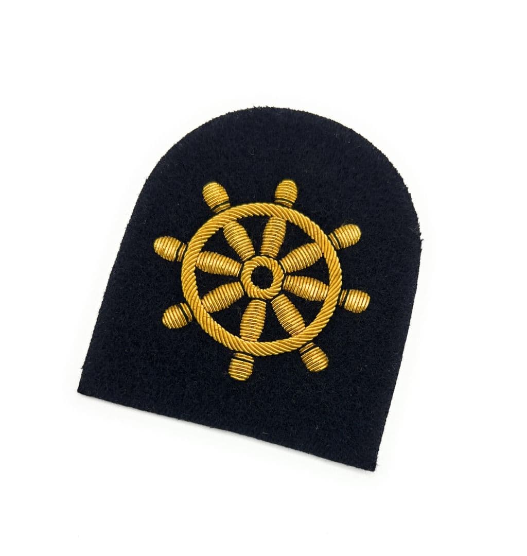 Merchant Navy Quarter Master Arm Badge Ships Wheel R659