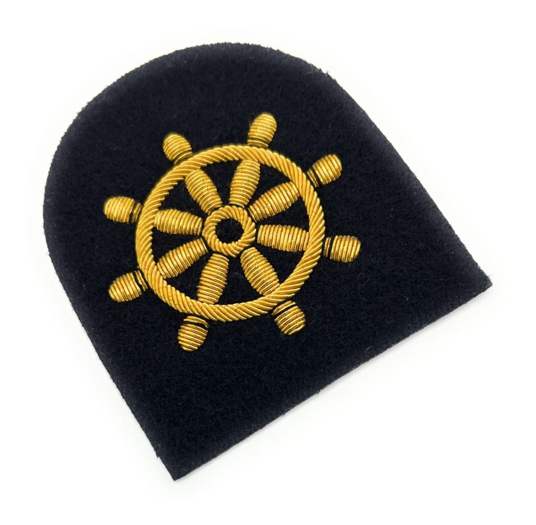 Merchant Navy Quarter Master Arm Badge Ships Wheel R659