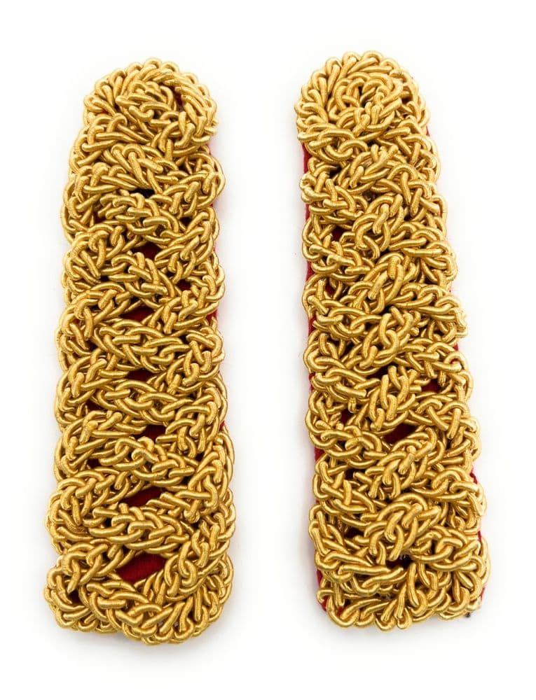 Officer Shoulder Cord Gold Gimp Red Backing Red Strap British Army ...