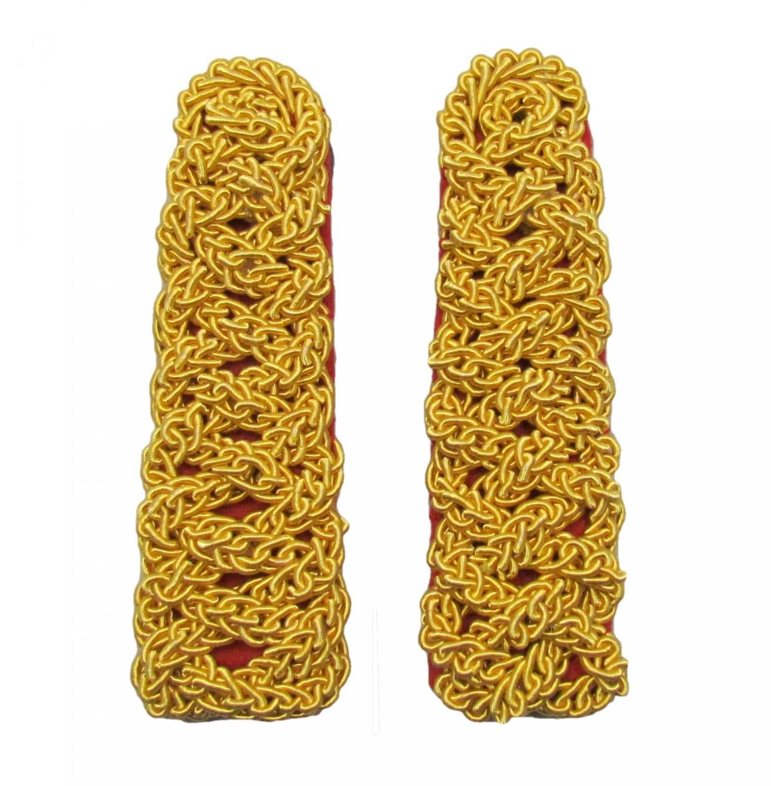 Officer Shoulder Cord Gold Gimp Red Backing Red Strap British Army ...