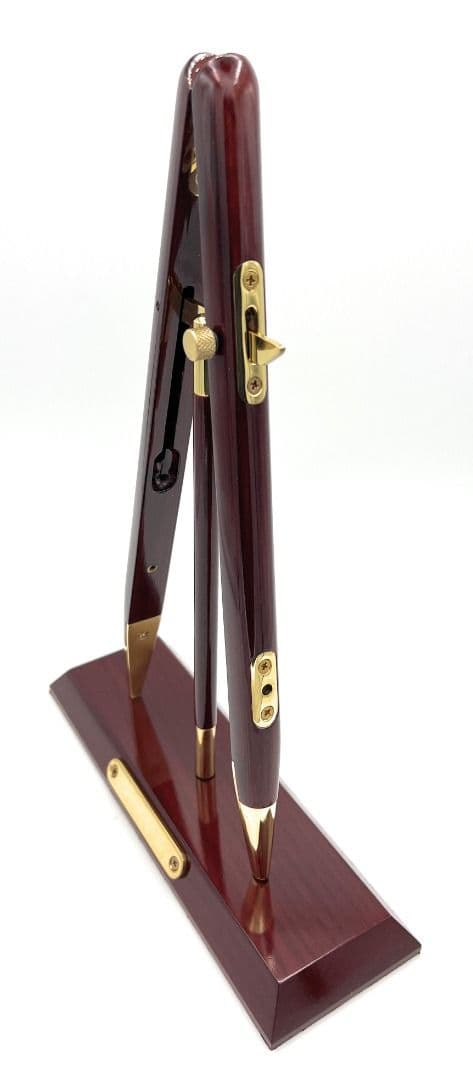 Presentation Pace Stick Rosewood with Brass Mounts with Engraving Plate