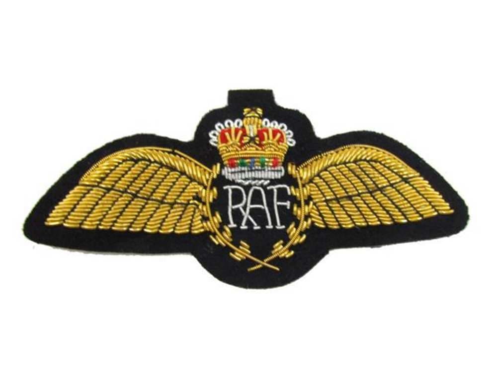 Raf Badge Gold Wings 115 mm Wide R889