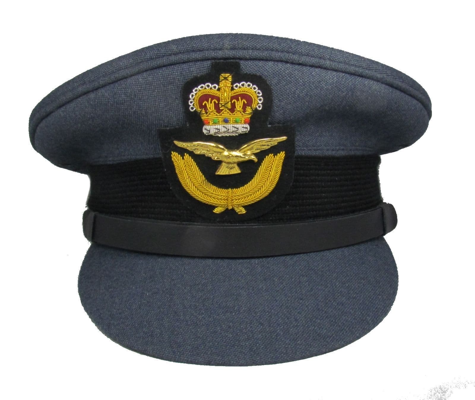 RAF Officers Peak Cap No1 Dress Cap Hat Badge Military Royal Air Force R499
