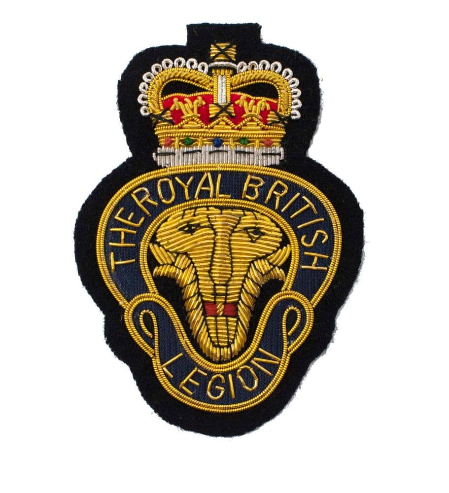Royal British Legion Blazer Badge Embroidered