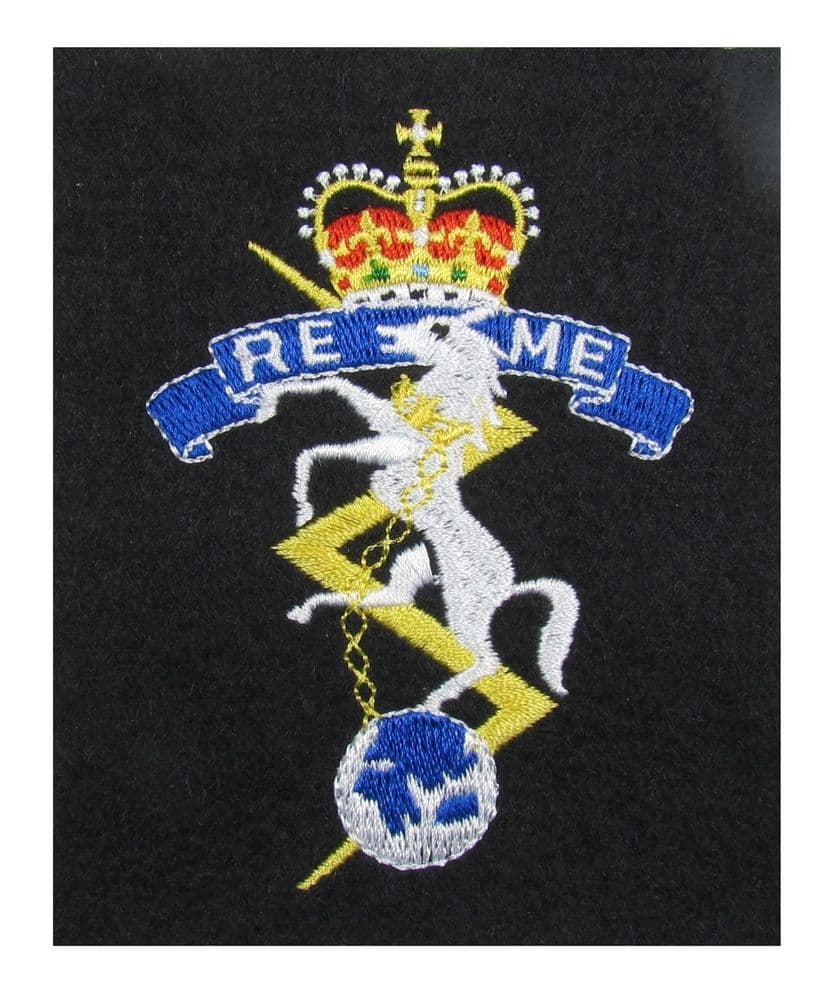 Royal Electrical & Mechanical Engineers Embroidered Blazer Badge R E M ...