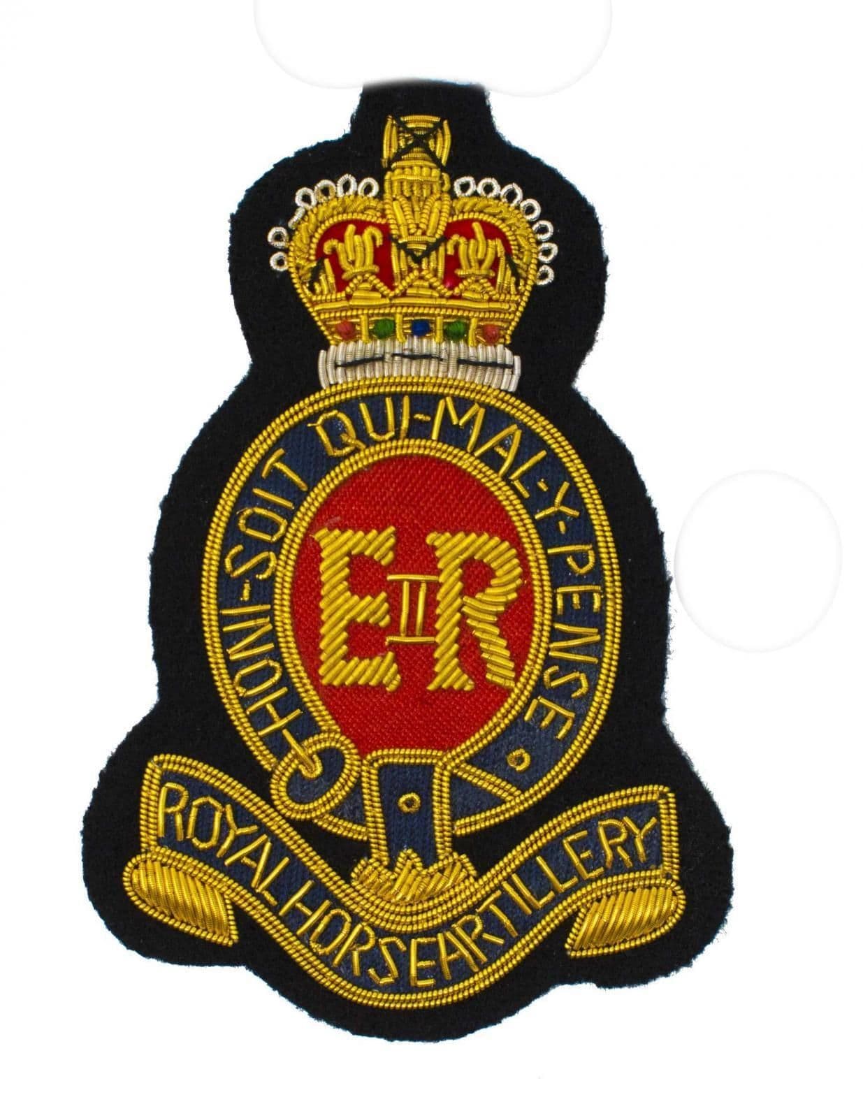 Royal Horse Artillery Blazer Badge RHA Gold QC
