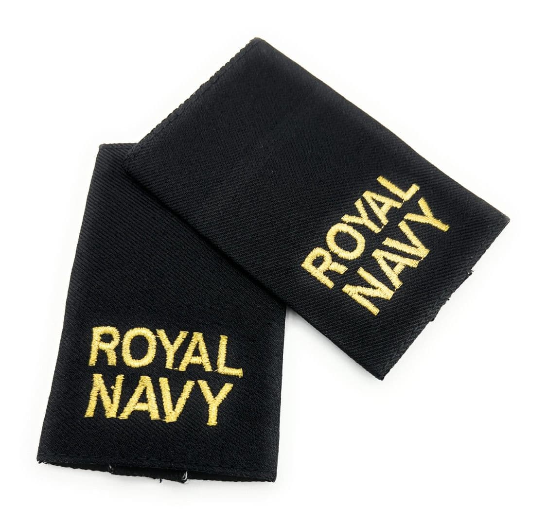 Royal Navy Able Rate RN black Rank Slide Epaulette R2528