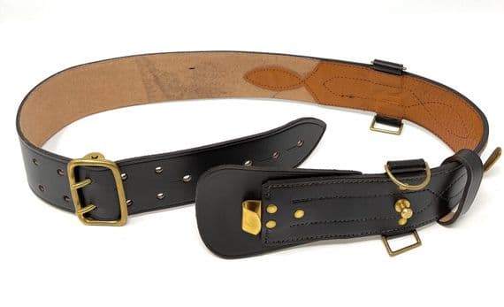 Sam Browne Belt Brown Leather