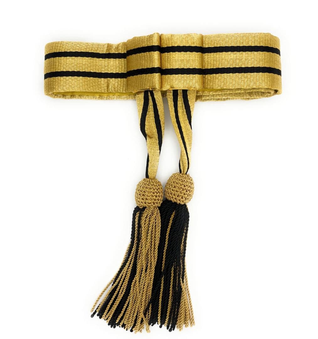 Sash Army Tank Regiment Belt Gold-Black Tassels Size upto 48