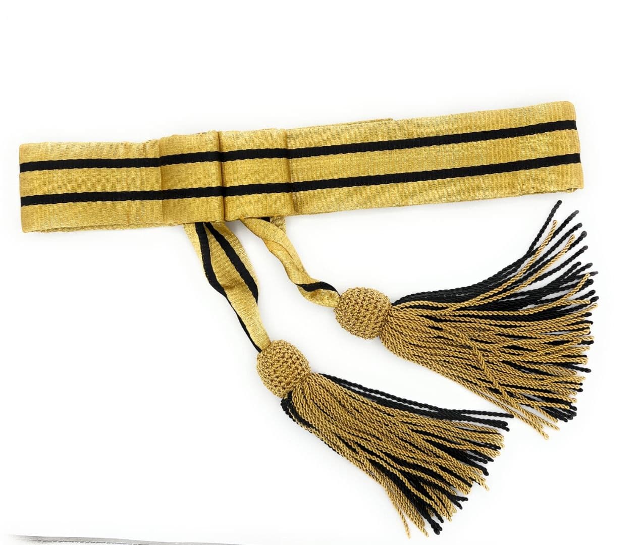 Sash Army Tank Regiment Belt Gold-Black Tassels Size upto 48