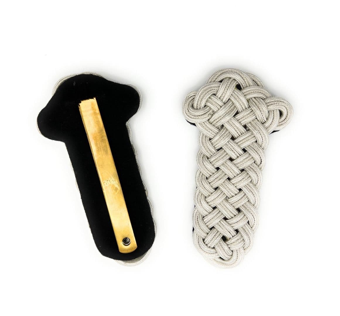 Shoulder Board Silver Wire Cord Shoulder Cord Sold Pair