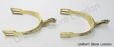 Spurs Eagle Design American Civil War Style Brass Spur With Iron Rowel ...