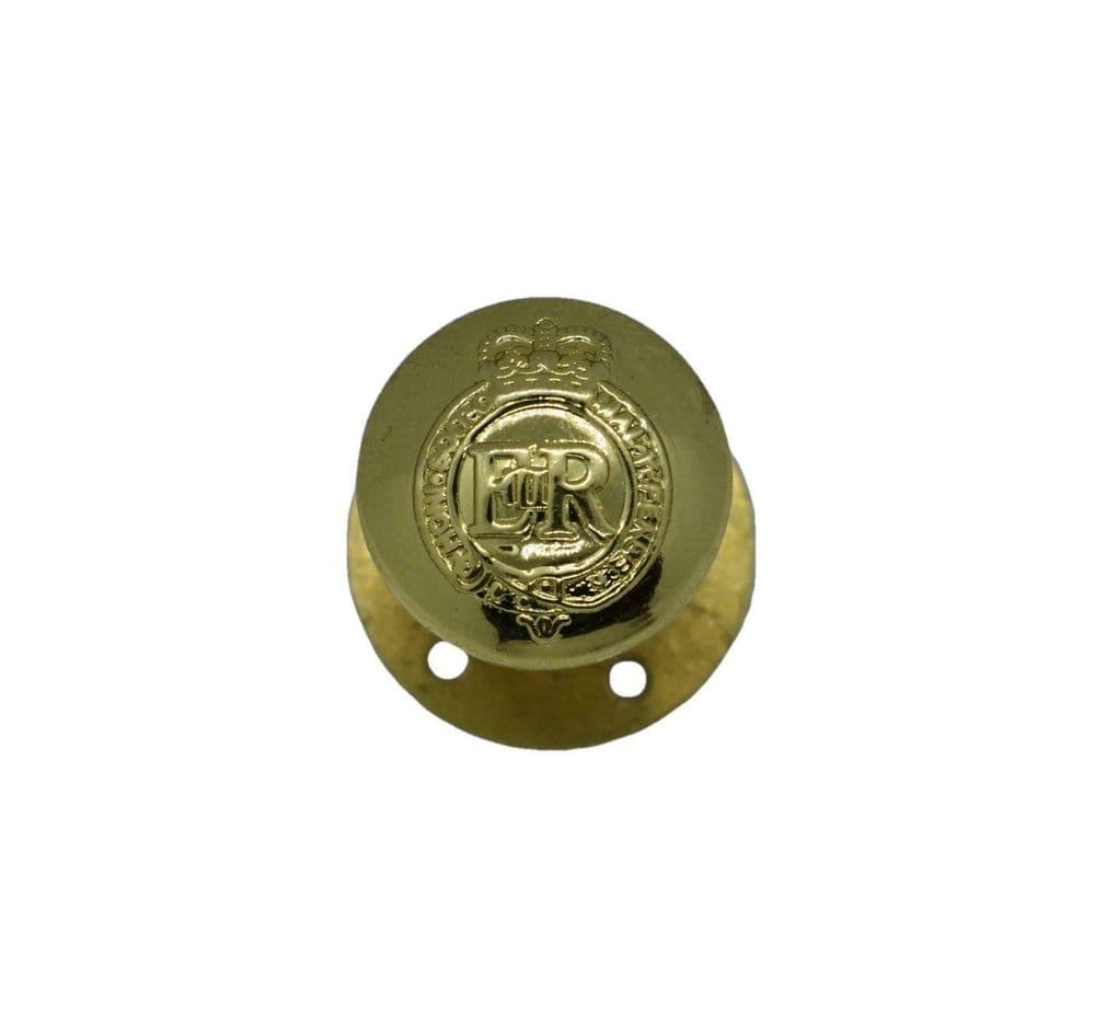 Staff Button Gold Brass Screw Base Sold Each Army 19mm
