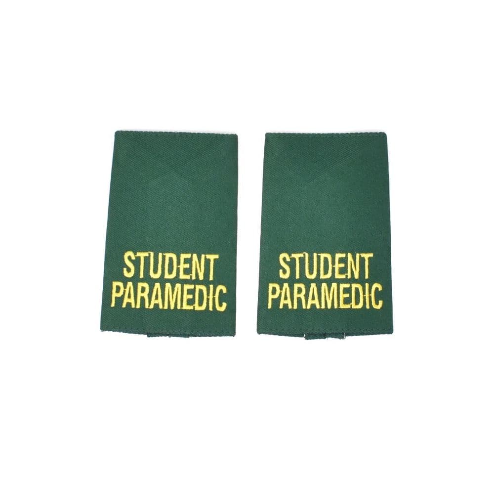Student Paramedic epaulettes ambulance medic officer epaulette sliders ...