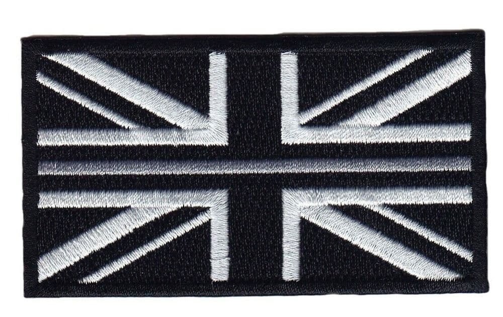 Thin Grey Line Union Jack Hook & Loop backed patch Emergency Services UK