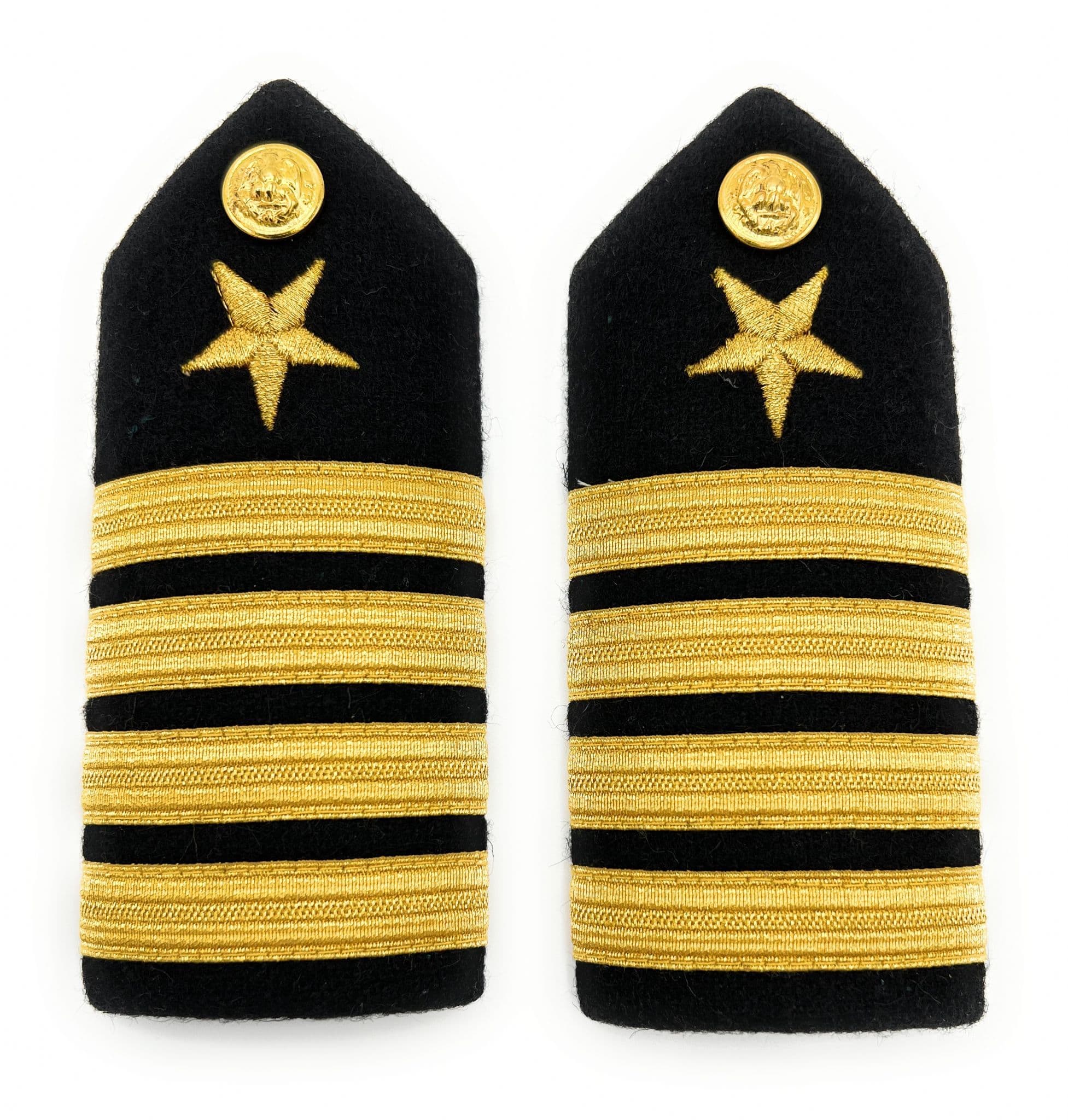 US Navy Captain Shoulder Boards Epaulettes Rank Insignia Hard WW II ...