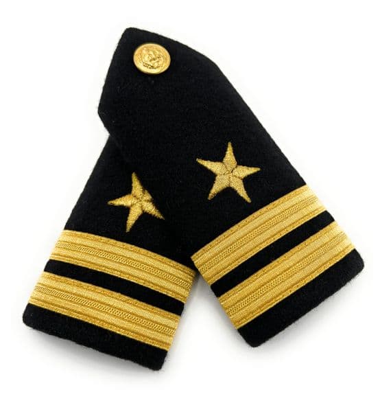 US Navy Lieutenant Shoulder Boards Epaulettes Rank Insignia Hard WW II ...