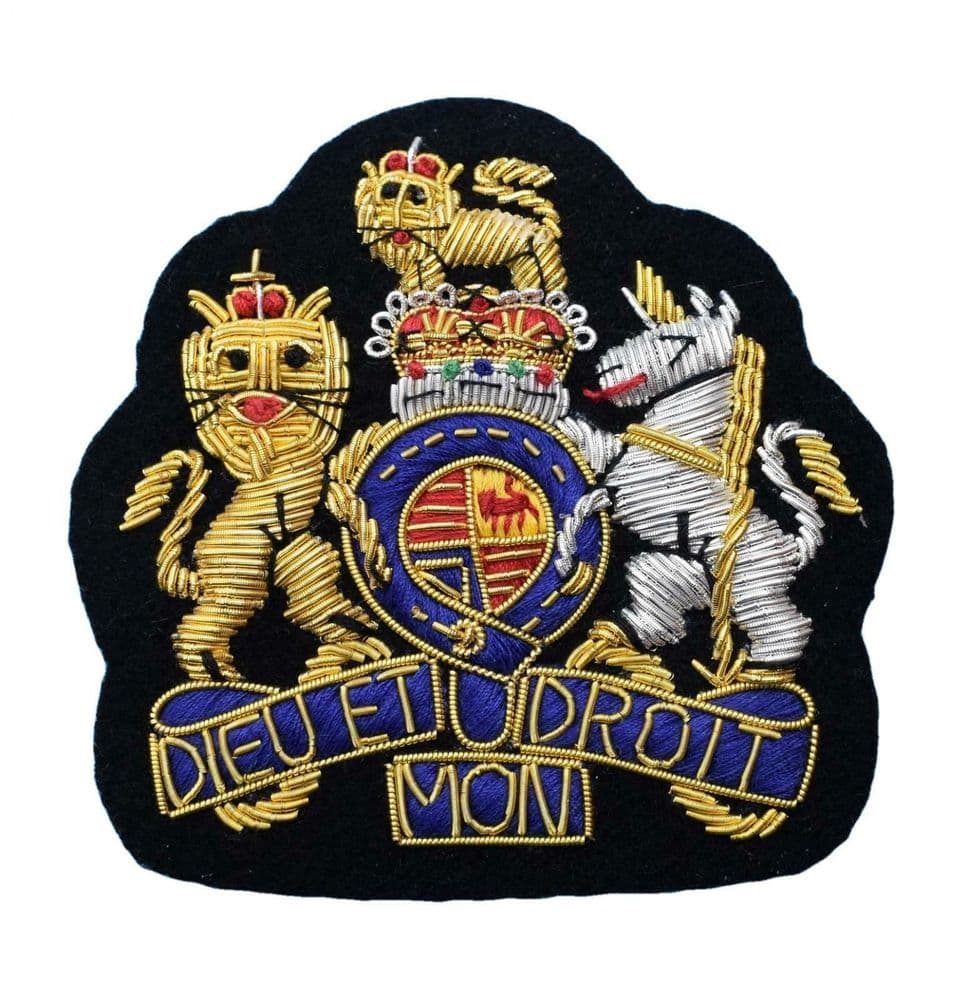 Warrant Officer Class 1 Hand-Embroidered Rank Badge Black