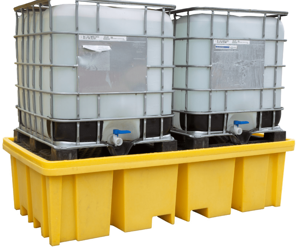 Double IBC Sump Pallet complete with grid - BB2