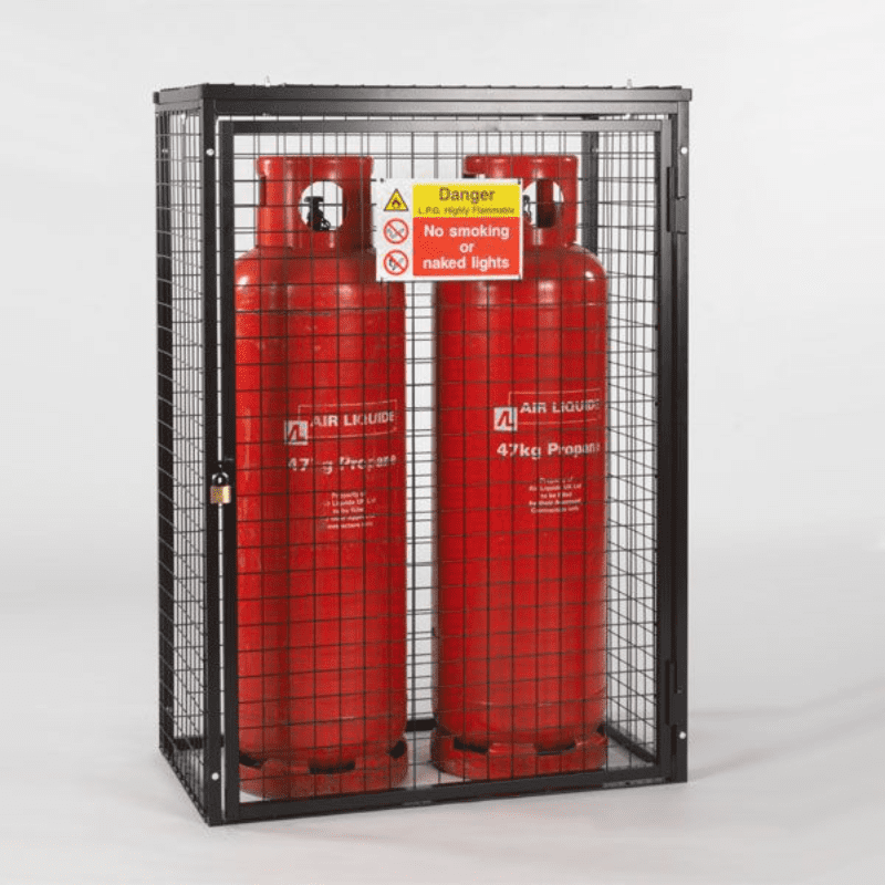 Gas Cylinder Storage Cage - 2 x 47 kg Cylinders GC14