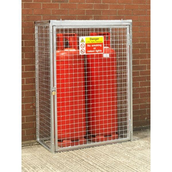 Gas Cylinder Storage Cage - 2 x 47 kg Cylinders GC14