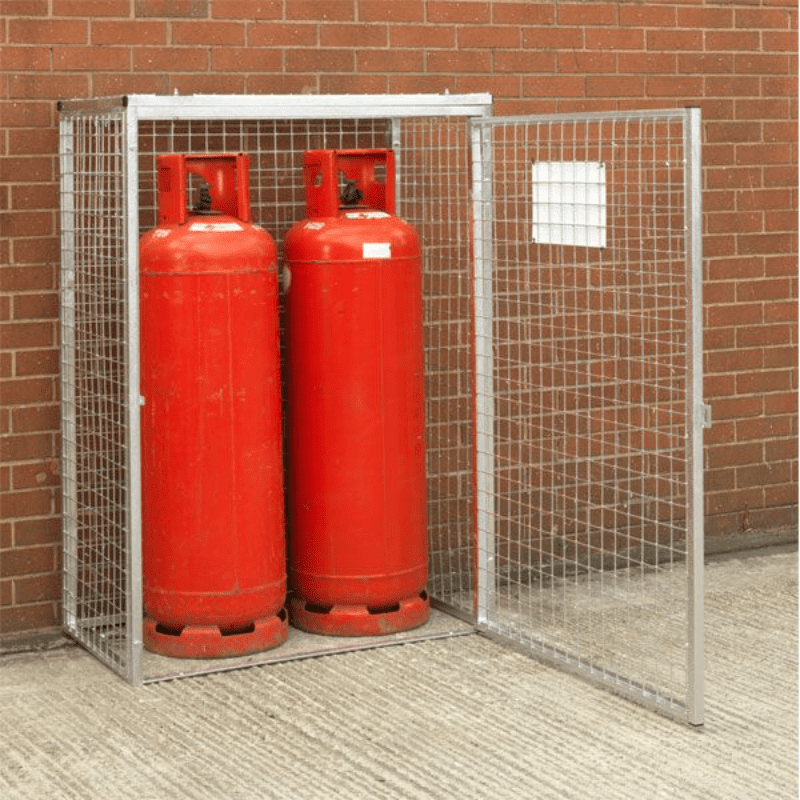 Gas Cylinder Storage Cage - 2 x 47 kg Cylinders GC14