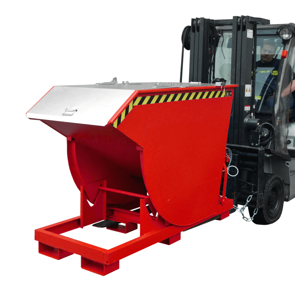 Heavy Duty Roll Forward Tipping Skip - 3000 kg capacity Type BKM