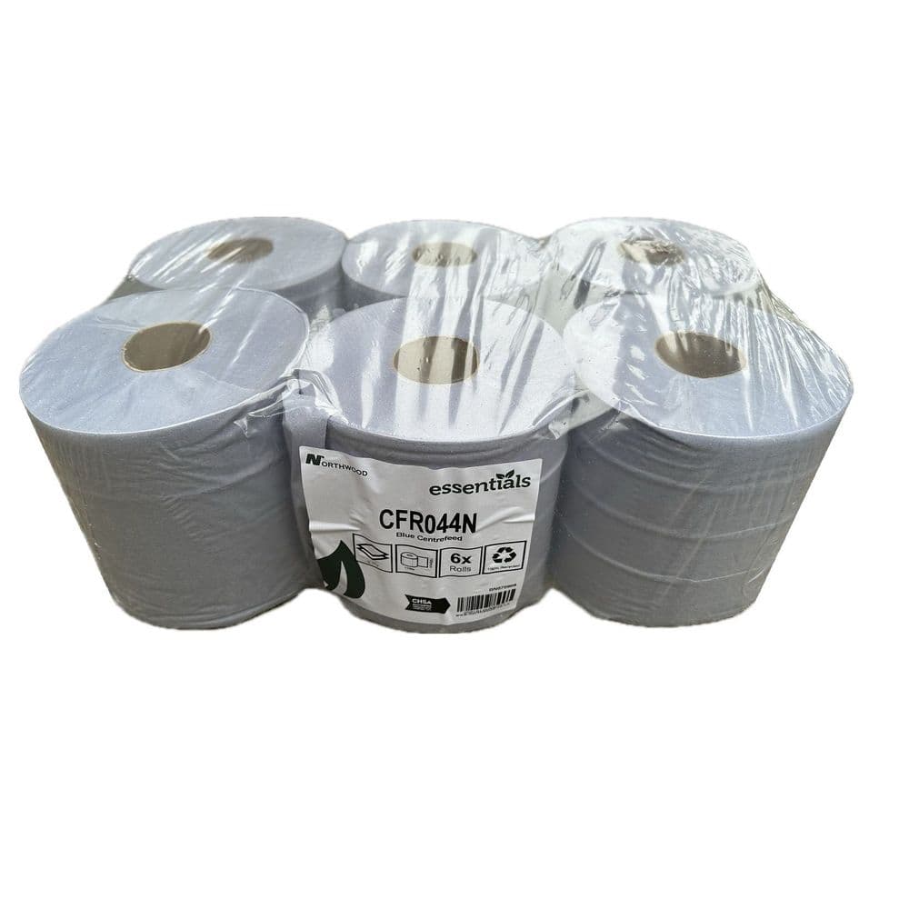 Blue Roll Centre Feed 2 Ply - 6 Pack
