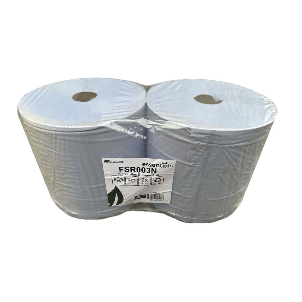 Jumbo Blue Roll 2 Ply - 2 Pack