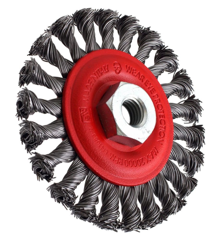 SIT 115mm X M14 Steel Twist Knot Wheel Brush 0500