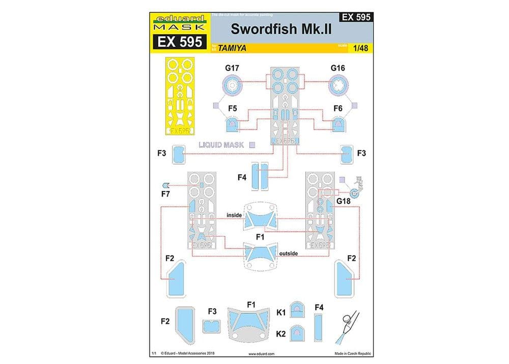Fairey Swordfish Mk II Masks