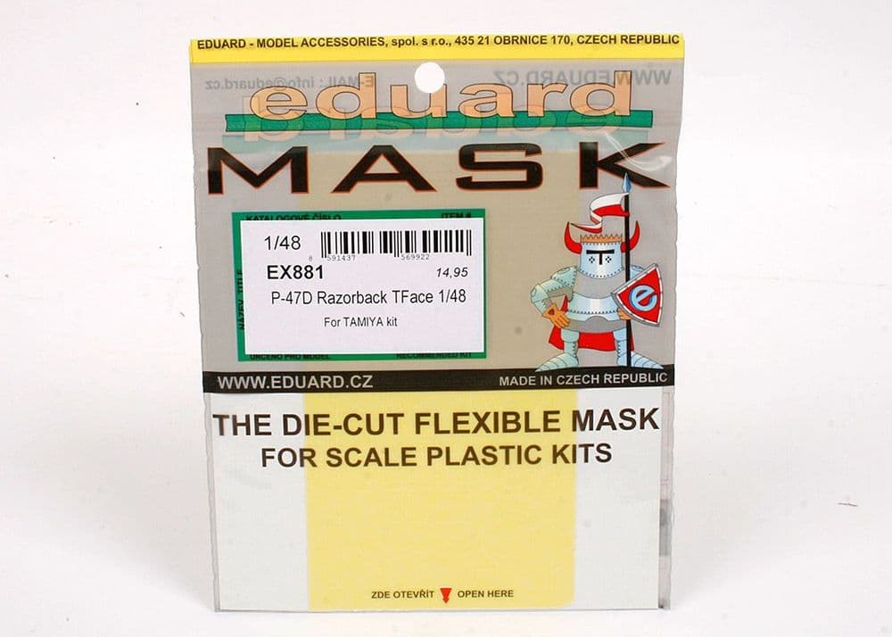 Republic P-47D Razorback Tface Canopy & Wheel Masks