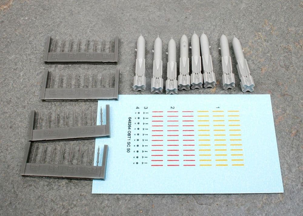 SC 50 German WWII bombs 1/48th