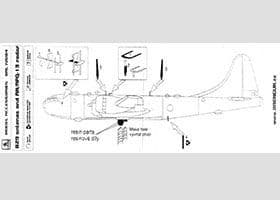 Boeing B-29 antennas and AN/APQ-13 radar