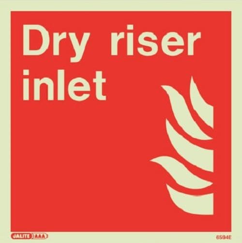 (6594) Jalite Dry riser inlet sign