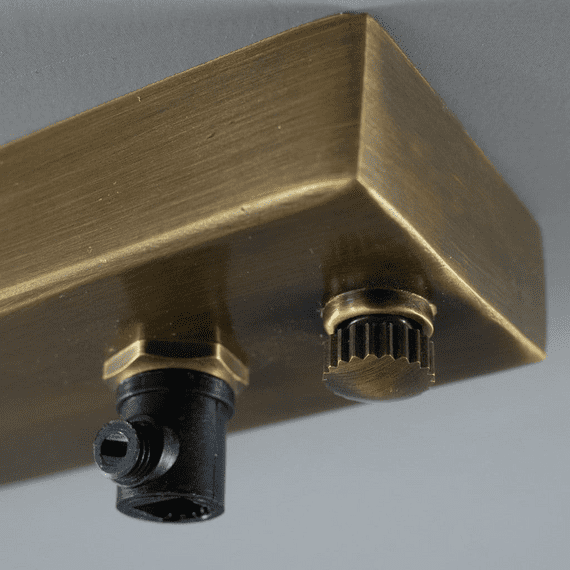300mm Ceiling Rose Bar - Antique Brass