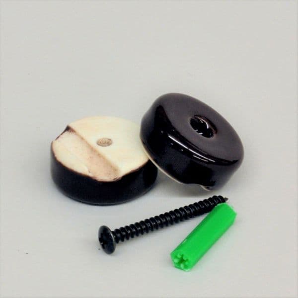 BLACK Porcelain Guide for Round Cable