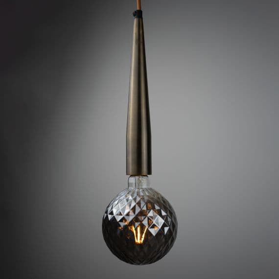 Bordeaux Single Ceiling Pendant - Antique Brass