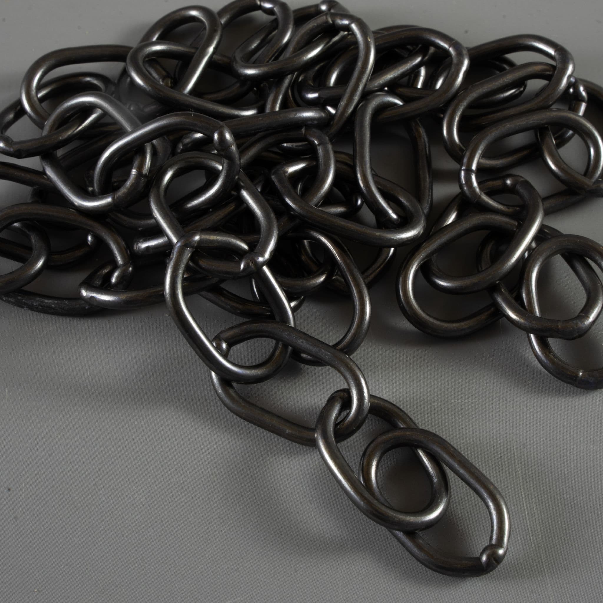 Brass Oval Lighting Chain X Large - Gun Metal finish