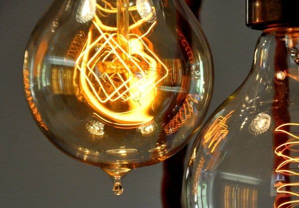 Vintage filament edison light bulb