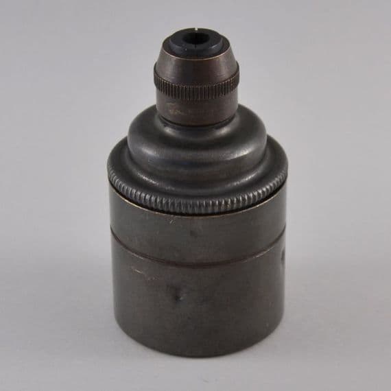E27 Edison Screw Socket - Gun Metal