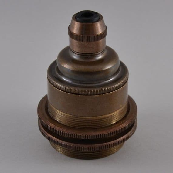 E27 Edison Screw Socket - Old English with shade holder